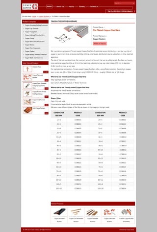 Tin plated copper bus bars | PDF