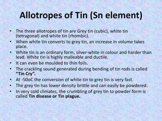 Tin Presentation abou tin | PPTX