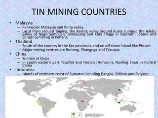 Tin Presentation abou tin | PPTX