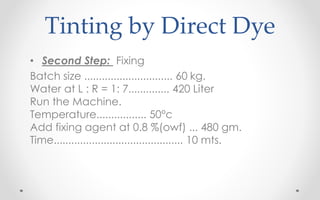 Tinting & over dyeing | PPTX