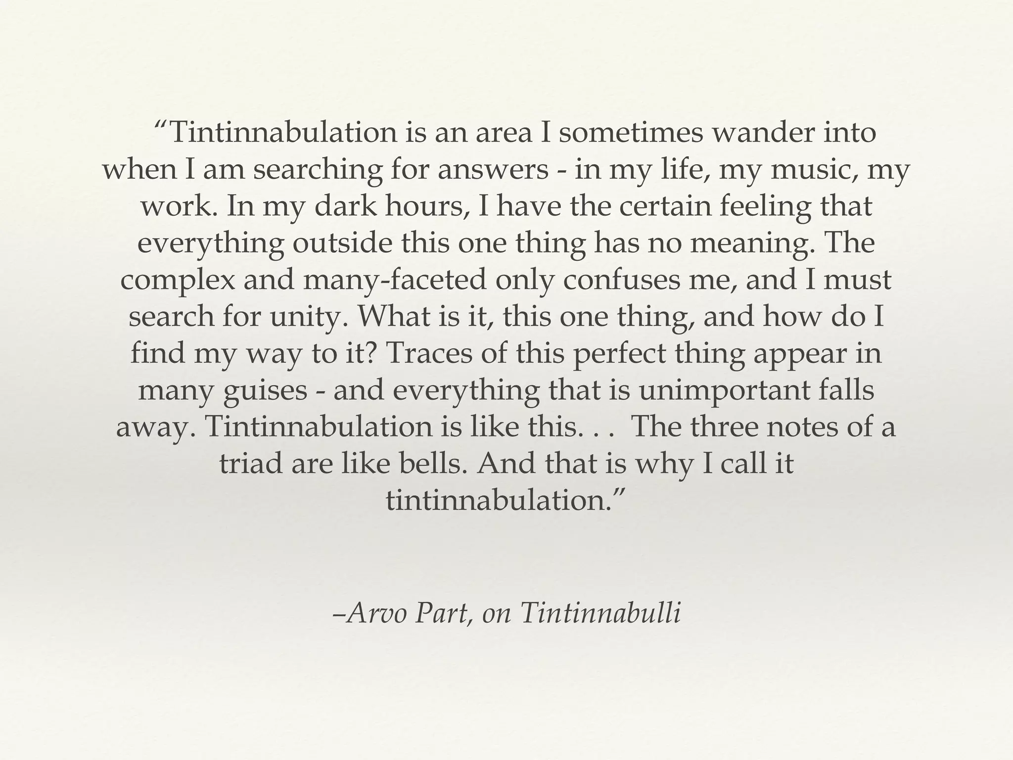 Tintinnabulli presentation | PPT