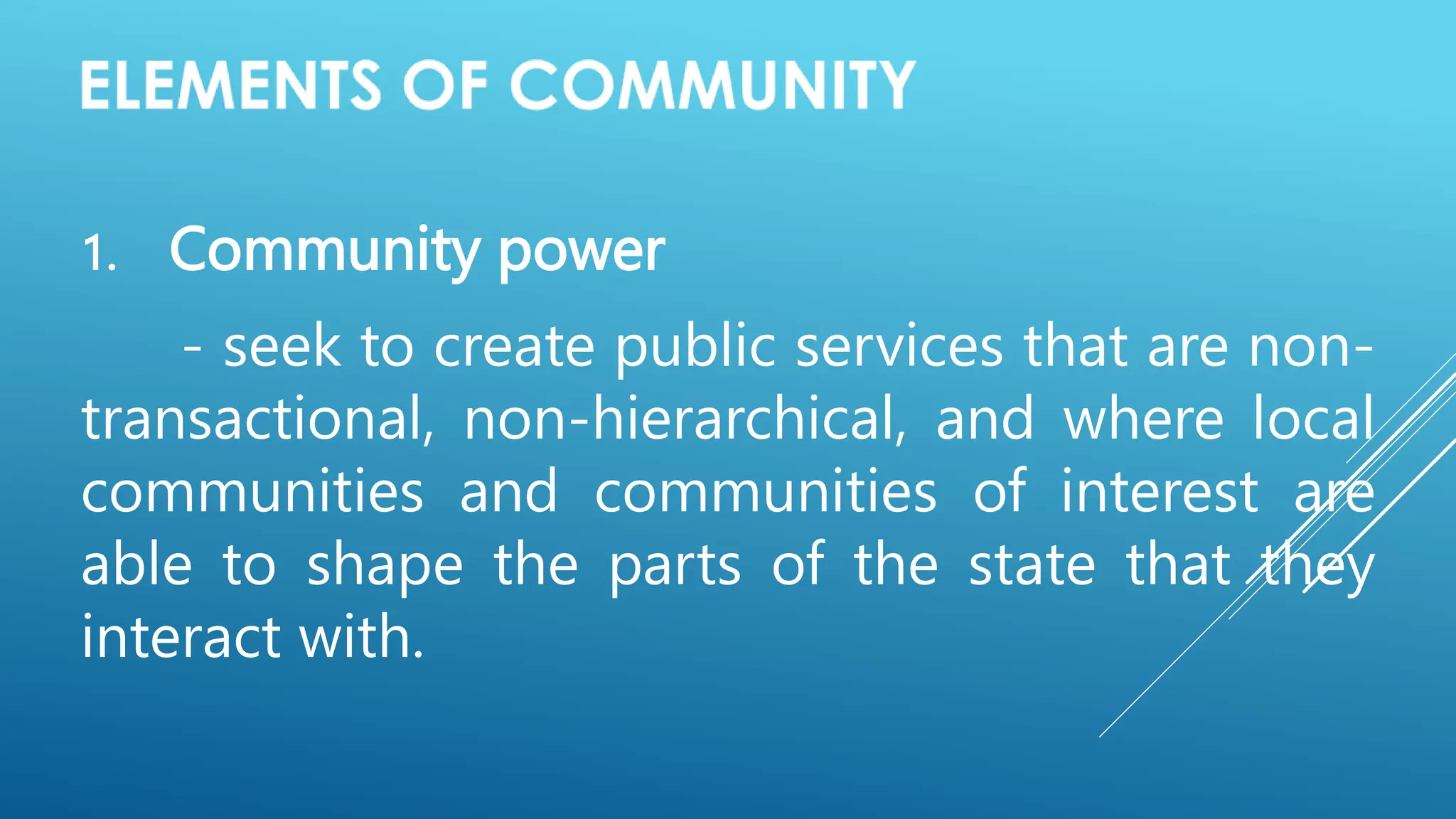 Concepts of Community in various perspectives | PPTX