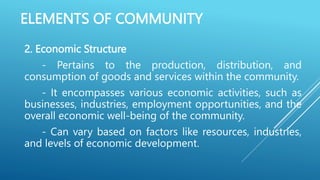 Concepts of Community in various perspectives | PPTX