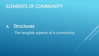 Concepts of Community in various perspectives | PPTX