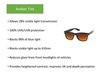 Tints and filter for patients with low vision | PPTX