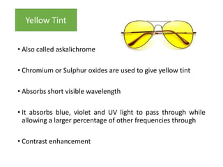 Tints and filter for patients with low vision | PPTX
