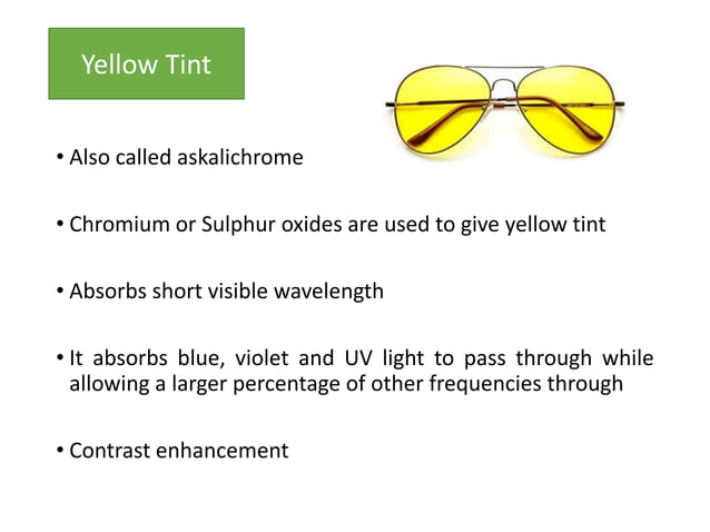 Tints and filter for patients with low vision | PPTX