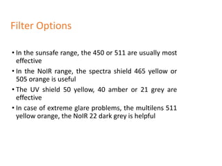 Tints and filter for patients with low vision | PPTX