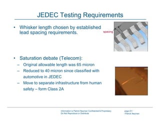 Tin Whisker Phenomenon, Mitigation And Testing Overview V2 | PDF