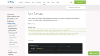 Introduction to TinyMCE Session #3 Customizing Styles | PPT