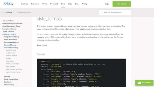 Introduction to TinyMCE Session #3 Customizing Styles | PPT