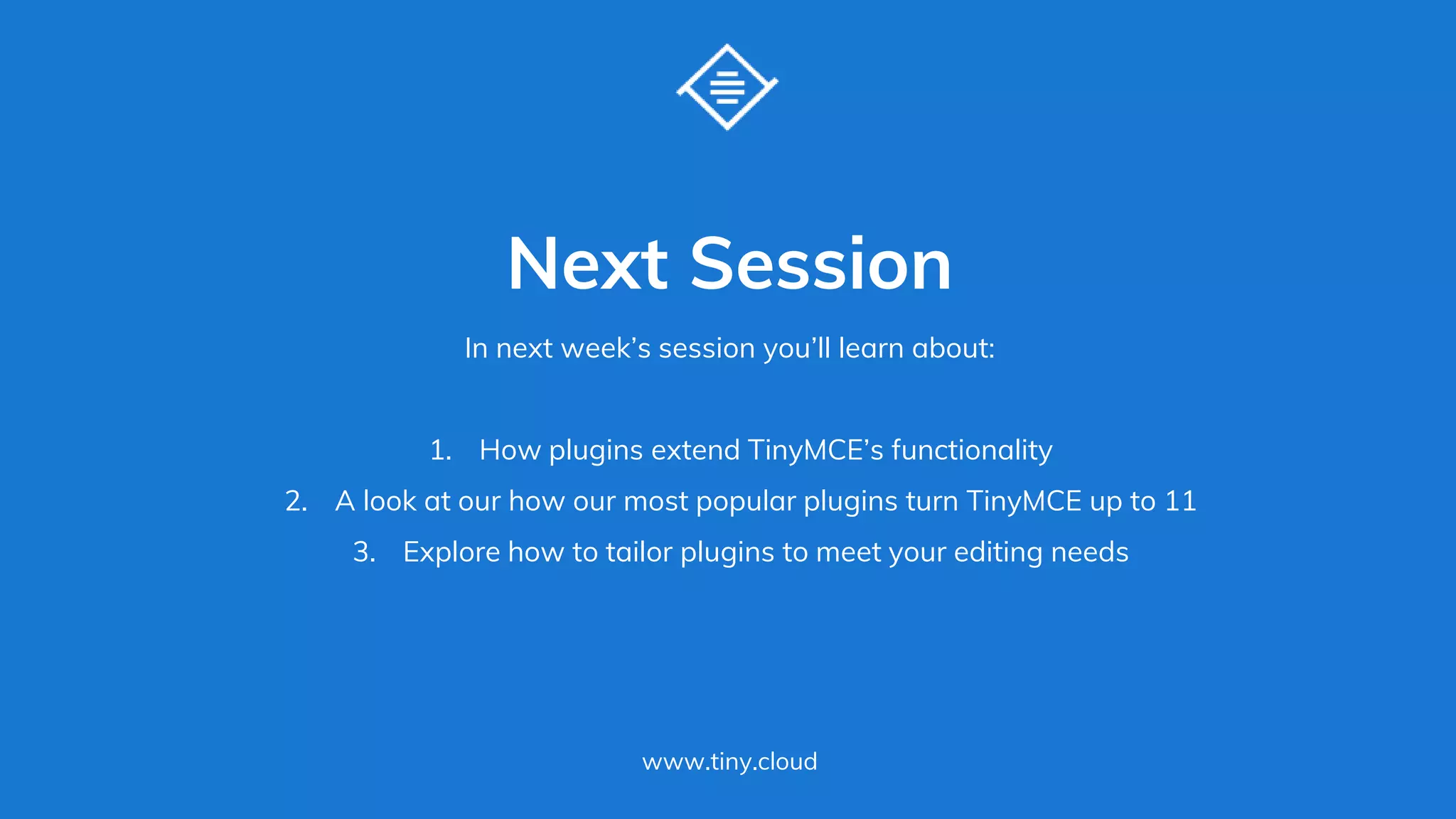 Introduction to TinyMCE Session #4 Working With Content | PPTX