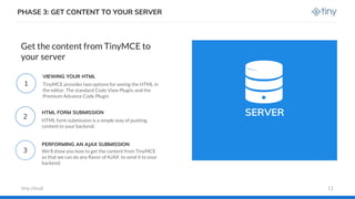 Introduction to TinyMCE Session #4 Working With Content | PPTX