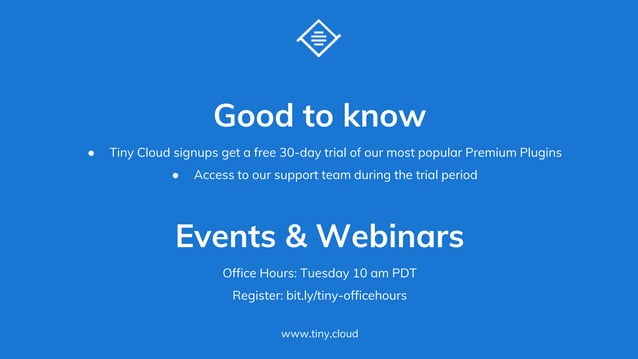Introduction to TinyMCE Session #4 Working With Content | PPTX