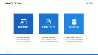 Introduction to TinyMCE Session #4 Working With Content | PPTX