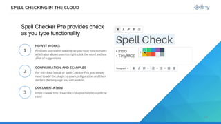 Introduction to TinyMCE Session #5 Popular Plugins | PPT