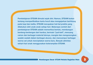 membangun dasar STEAM melalui kegiatanan main - PAUD PEDIA | PDF