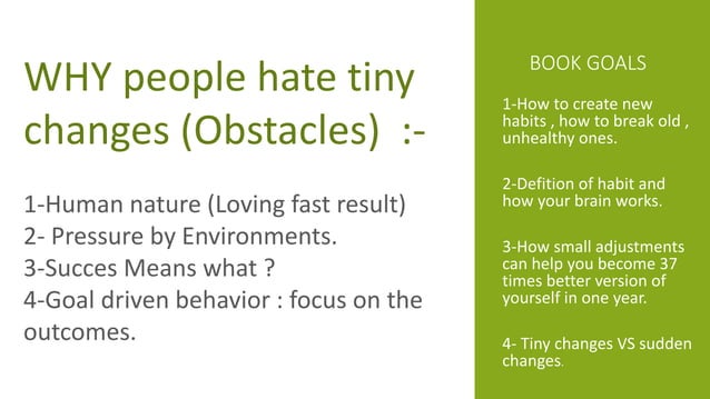 Tiny Changes Remarkable Results Pptx Science