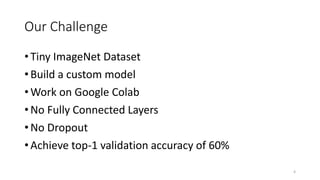 DenseNet Models for Tiny ImageNet Classification | PPTX