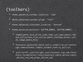 TinyMCE: WYSIWYG editor 2010-12-08 | PPT