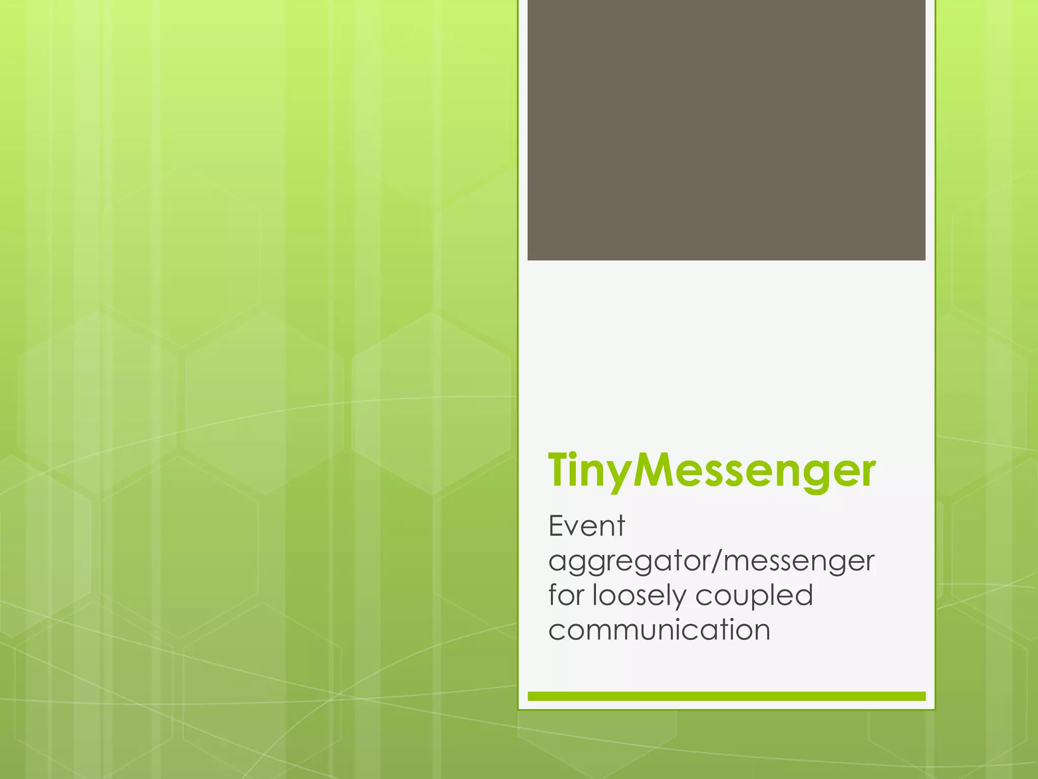 Tiny messenger | PPT