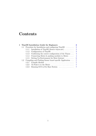 TinyOS installation Guide And Manual | PDF | Operating Systems | Computer Software and Applications