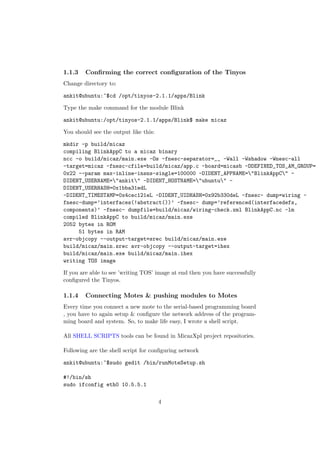 TinyOS installation Guide And Manual | PDF