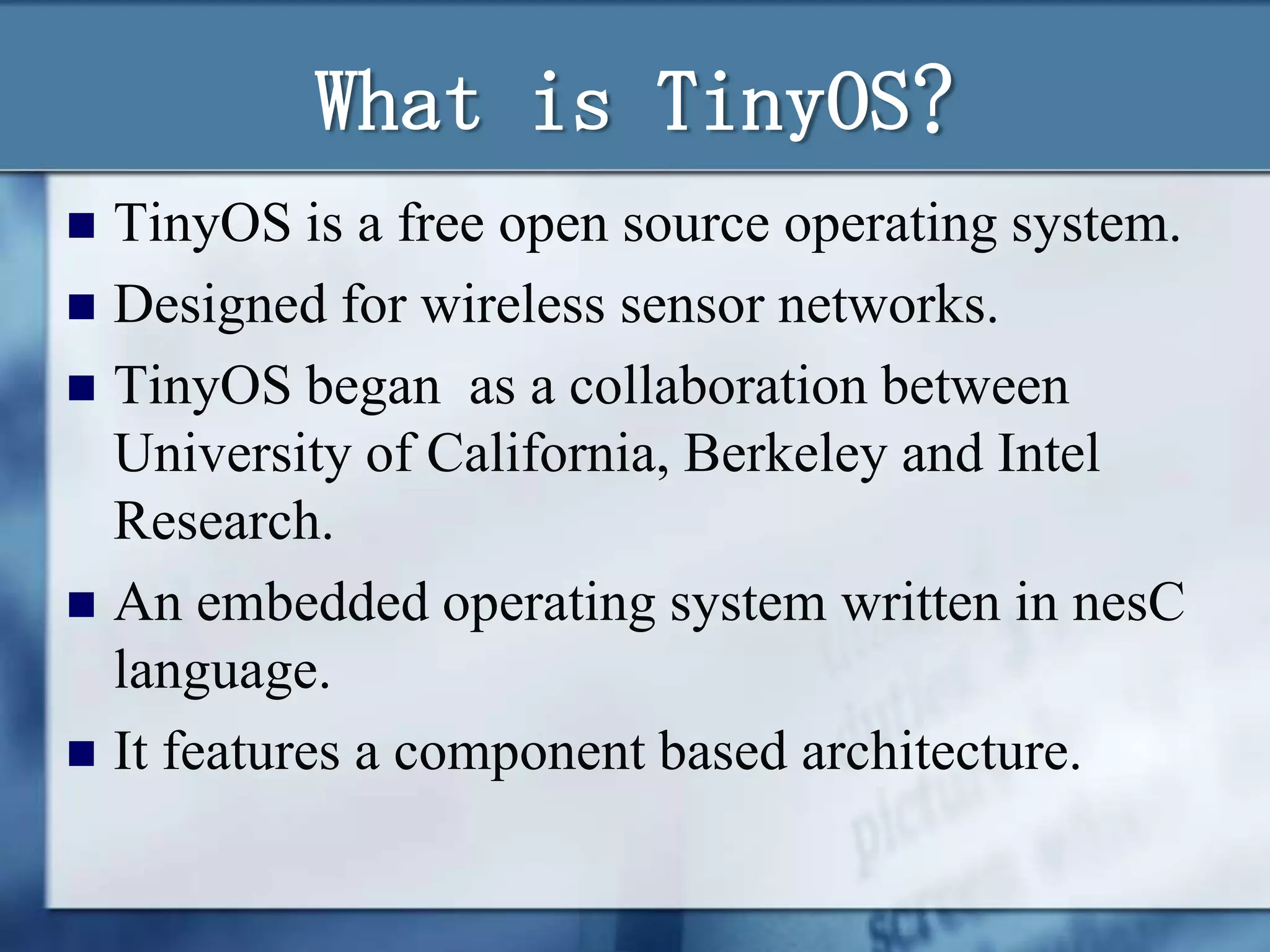 TinyOS | PPTX