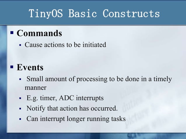 TinyOS | PPT