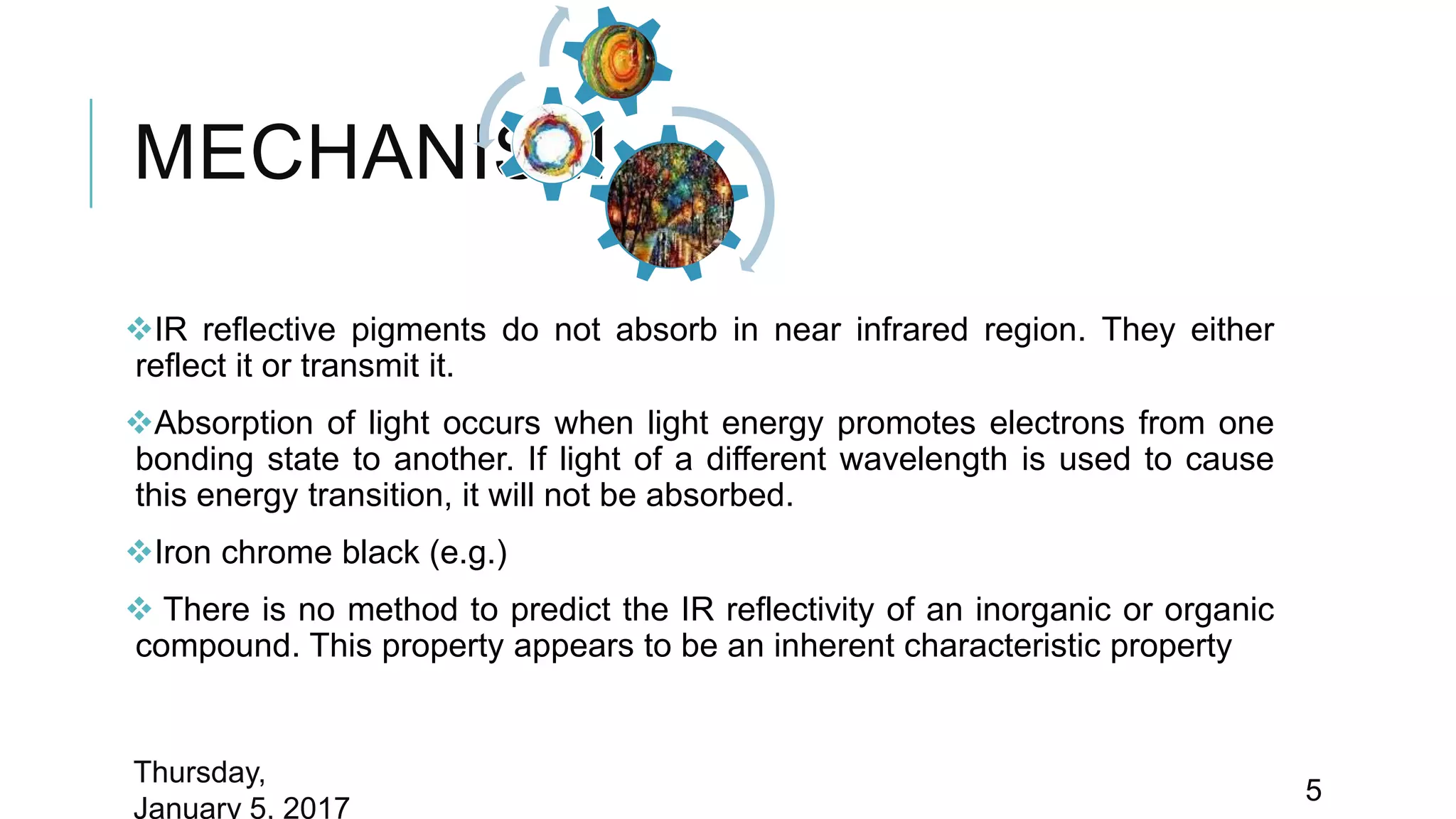 Infrared reflective pigments | PPTX