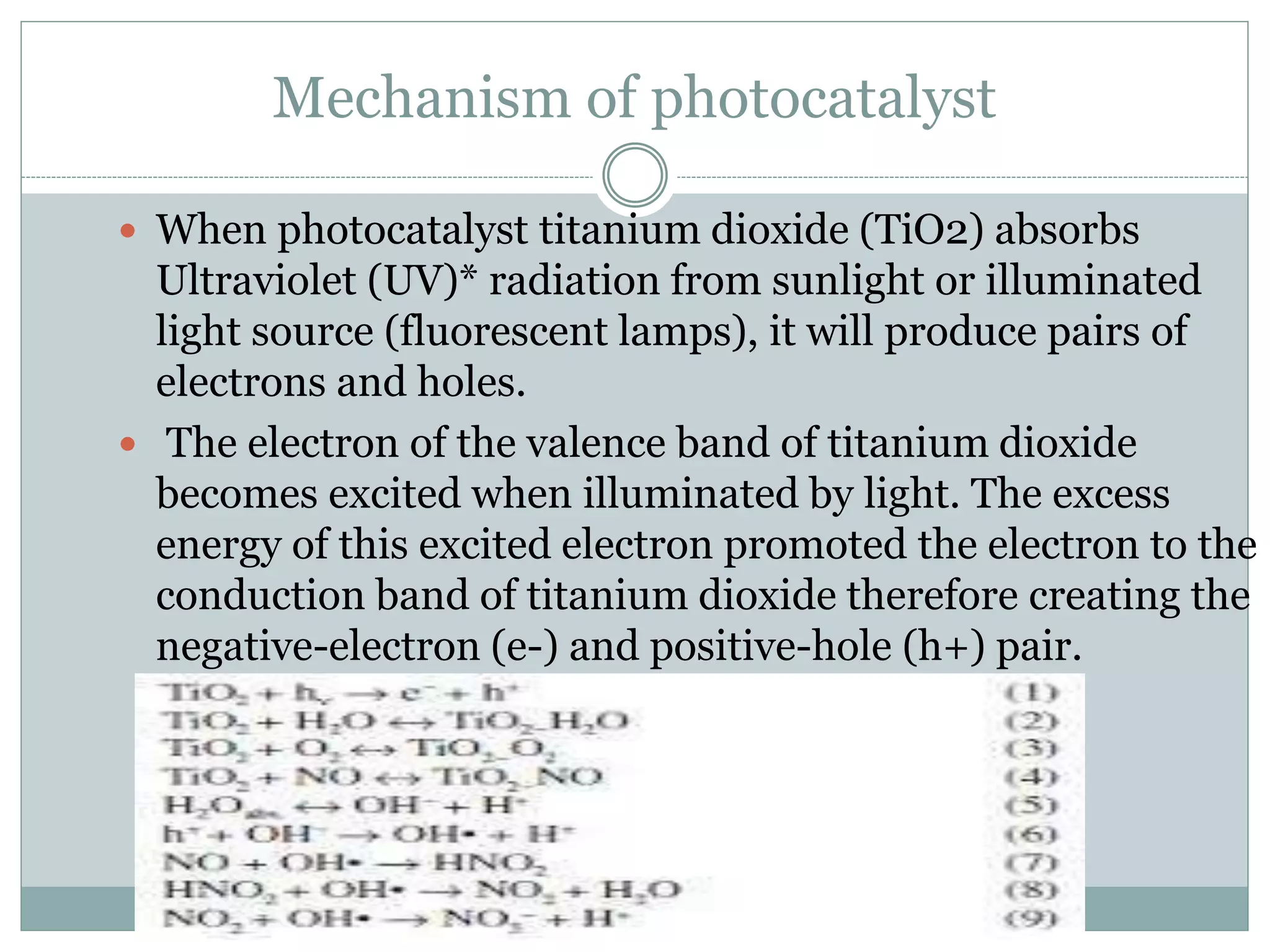 Ti o2 as photocatalyst | PPTX