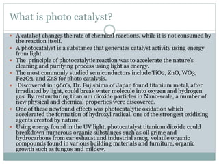 Ti o2 as photocatalyst | PPTX