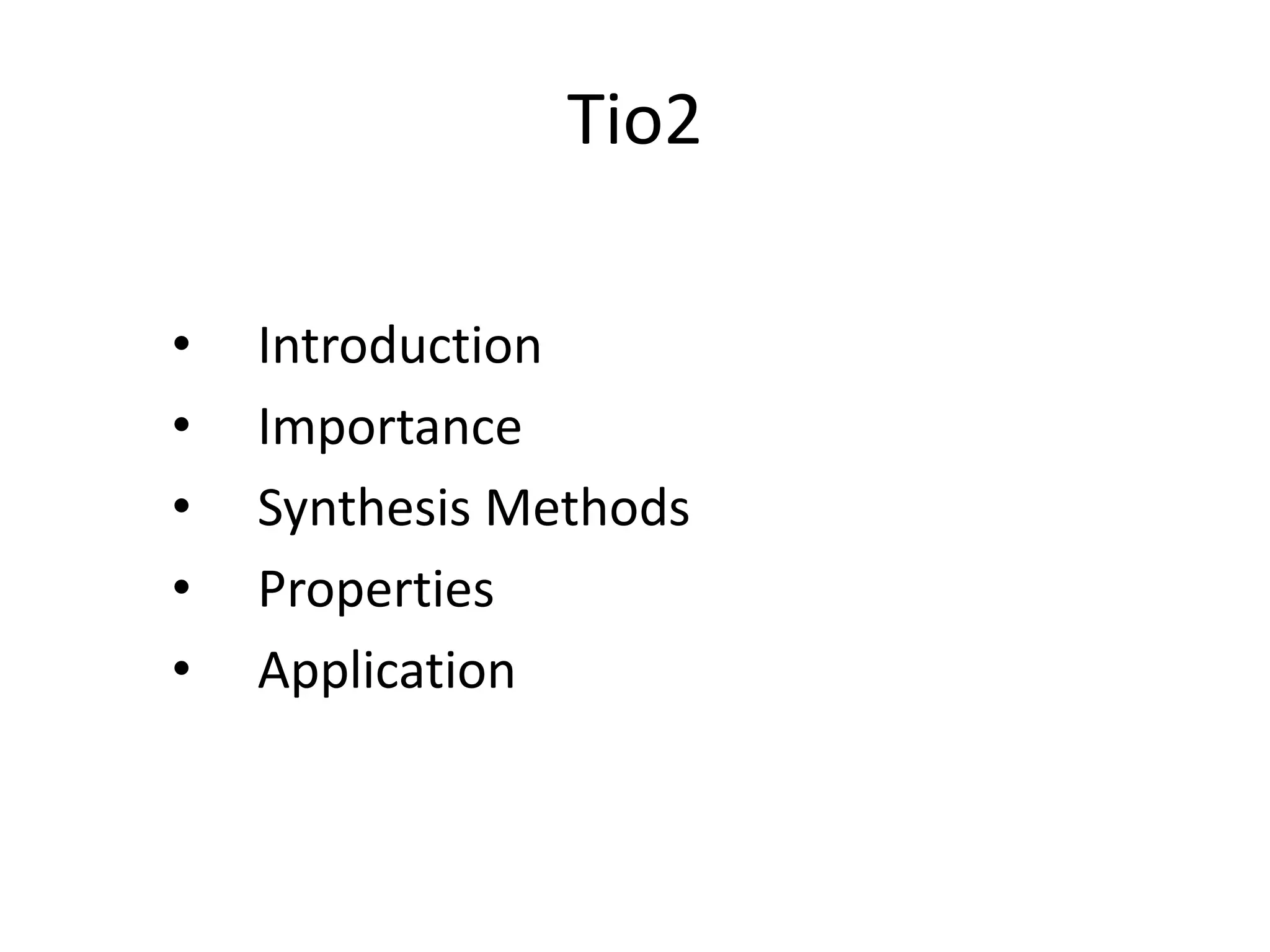TiO2 Nanomaterial | PPTX