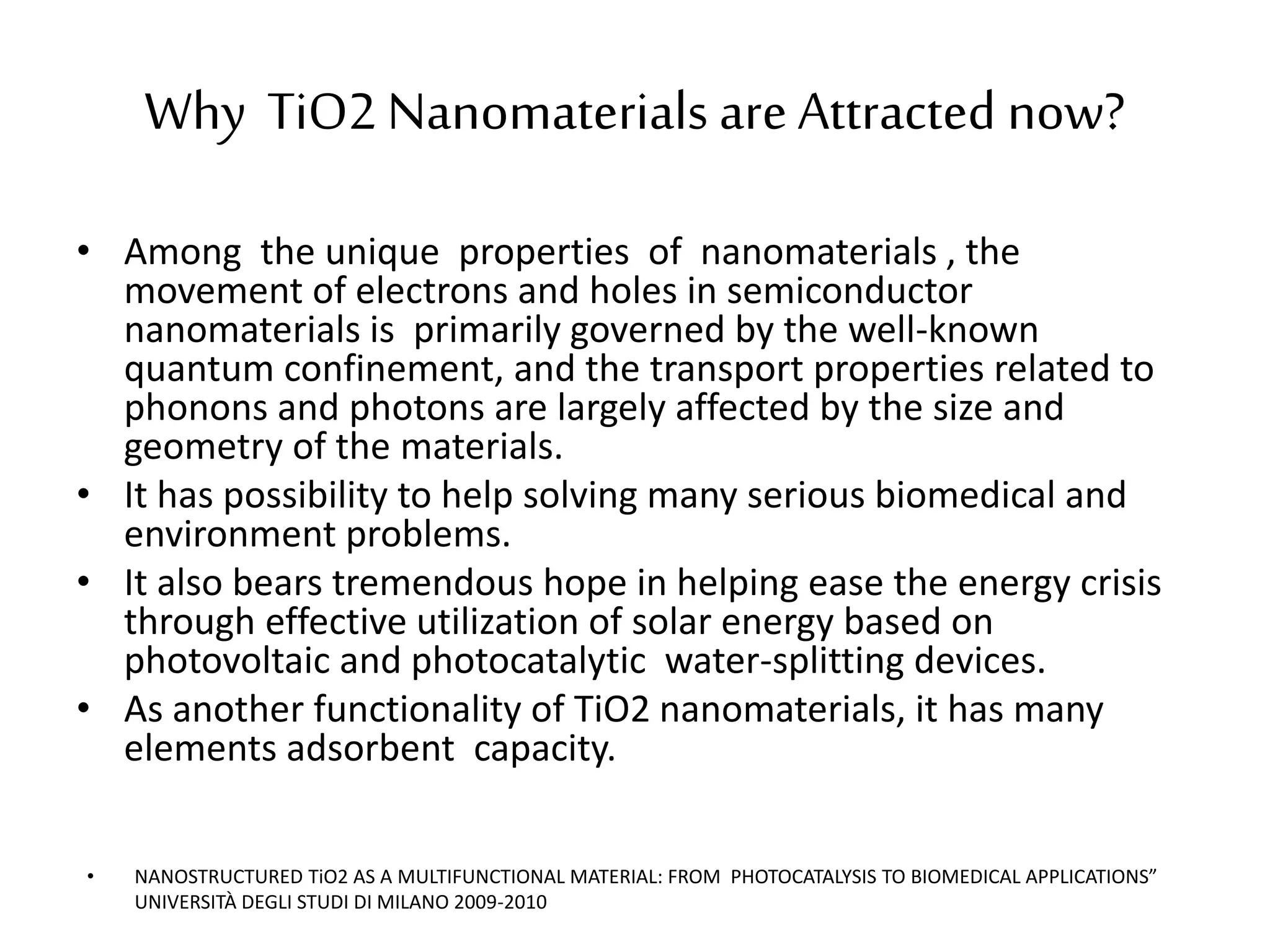 TiO2 Nanomaterial | PPTX
