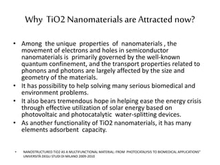 TiO2 Nanomaterial | PPTX