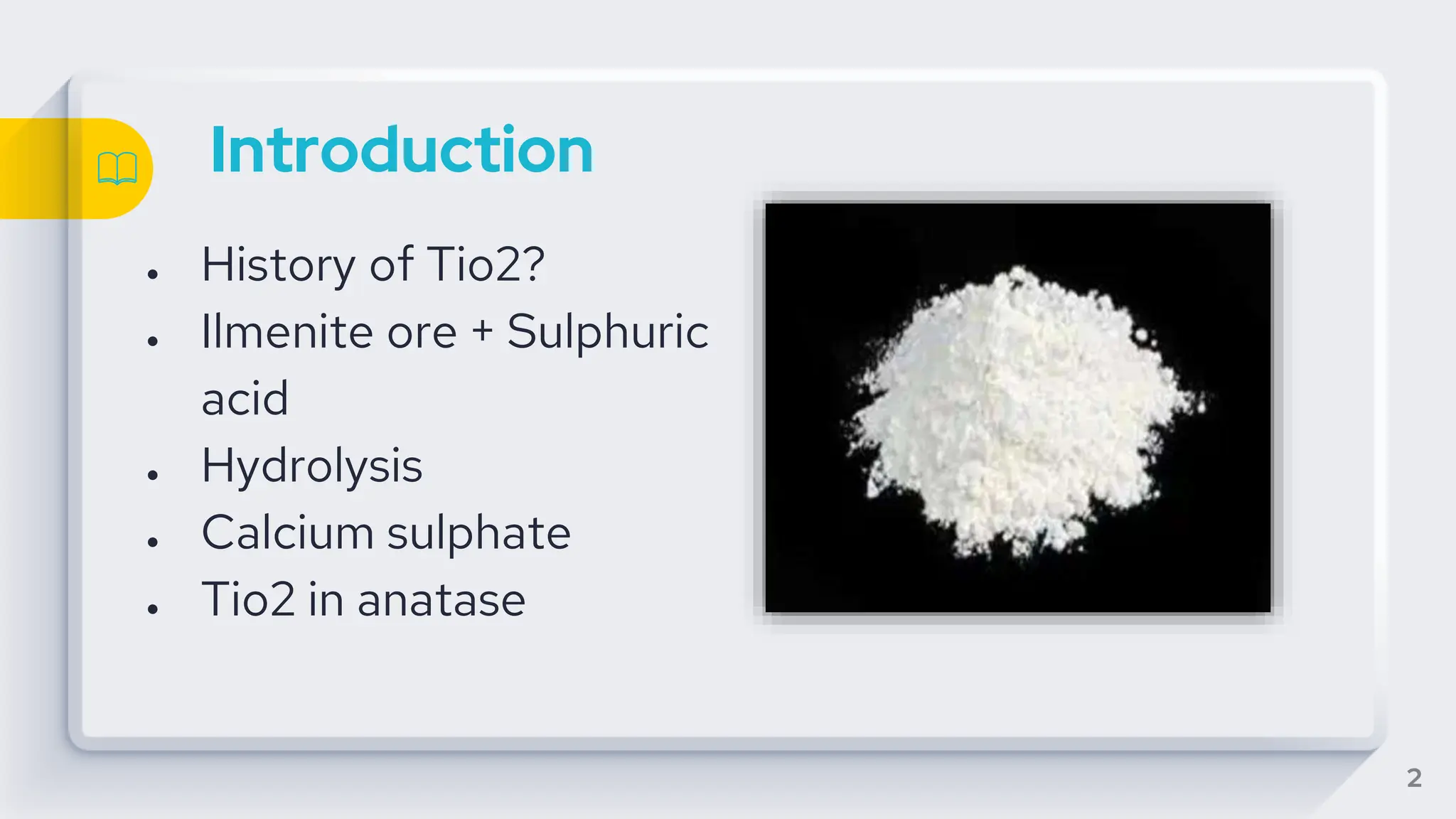 Titanium Dioxide (TiO2) Pigments Presentation | PPTX