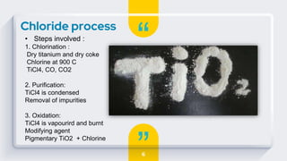 Titanium Dioxide (TiO2) Pigments Presentation | PPTX