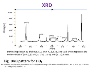 TiO2 nanostructure for biomedical application. | PPTX