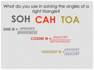 gRADE 9 mATHEMATICS: TRIGONOMETRIC RATIOS | PPTX