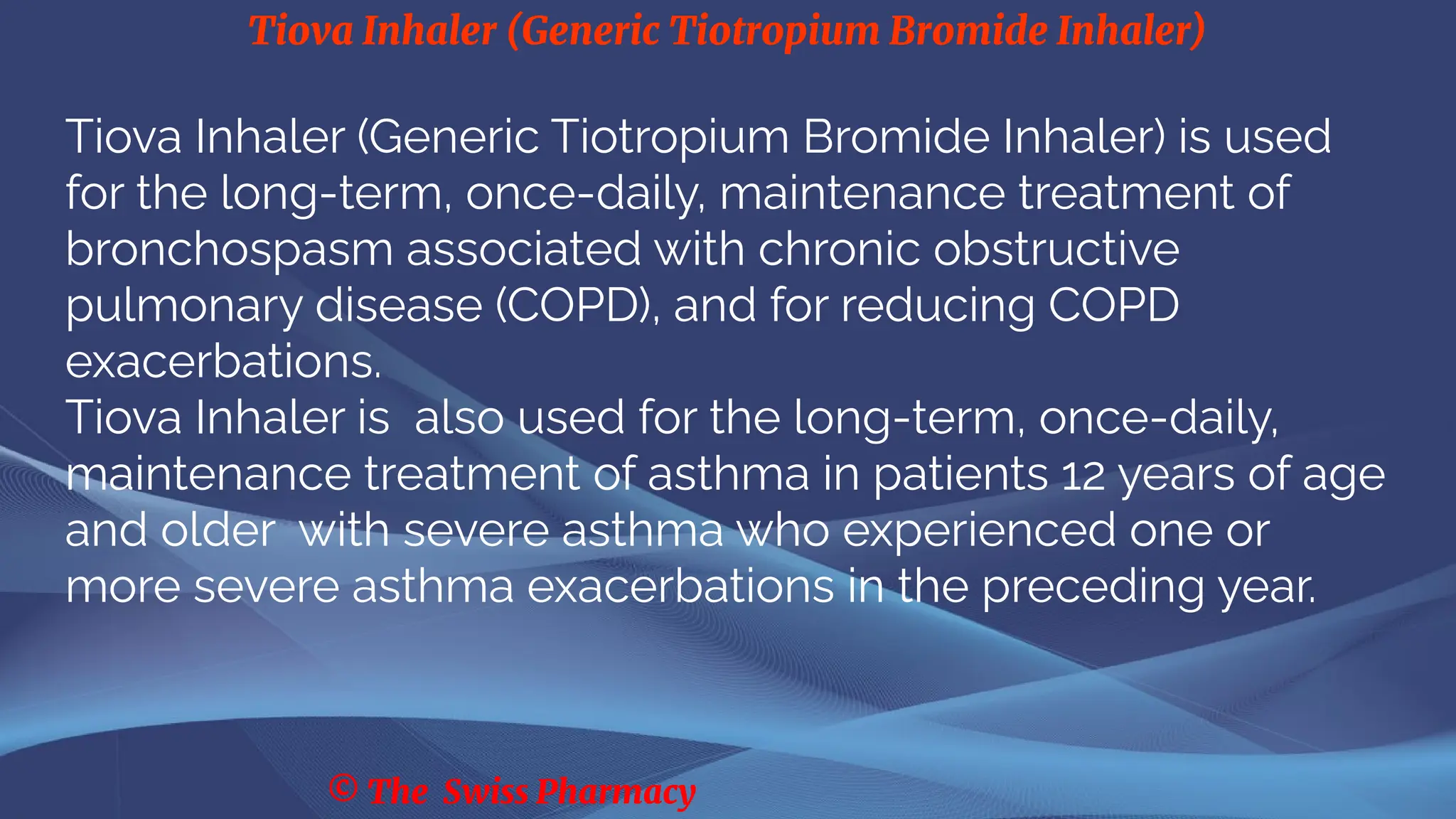 Tiova Inhaler (Generic Tiotropium Bromide Inhaler) | PPT