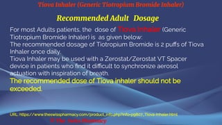 Tiova Inhaler (Generic Tiotropium Bromide Inhaler) | PPT