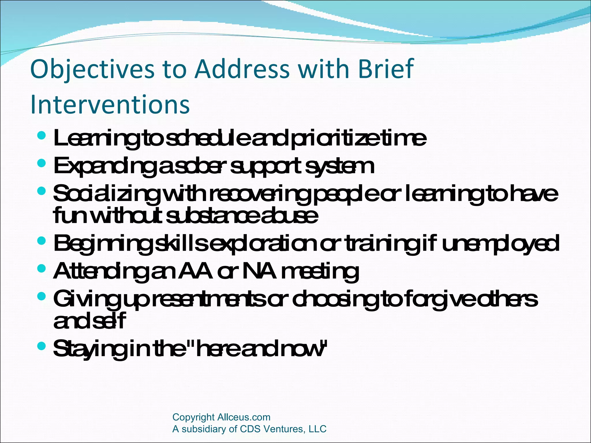 Tip 34: Brief Interventions in Addictions Counseling | PPT