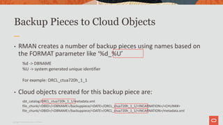 Oracle Open World Presentation - Oracle RMAN Best Practices for Cloud ...