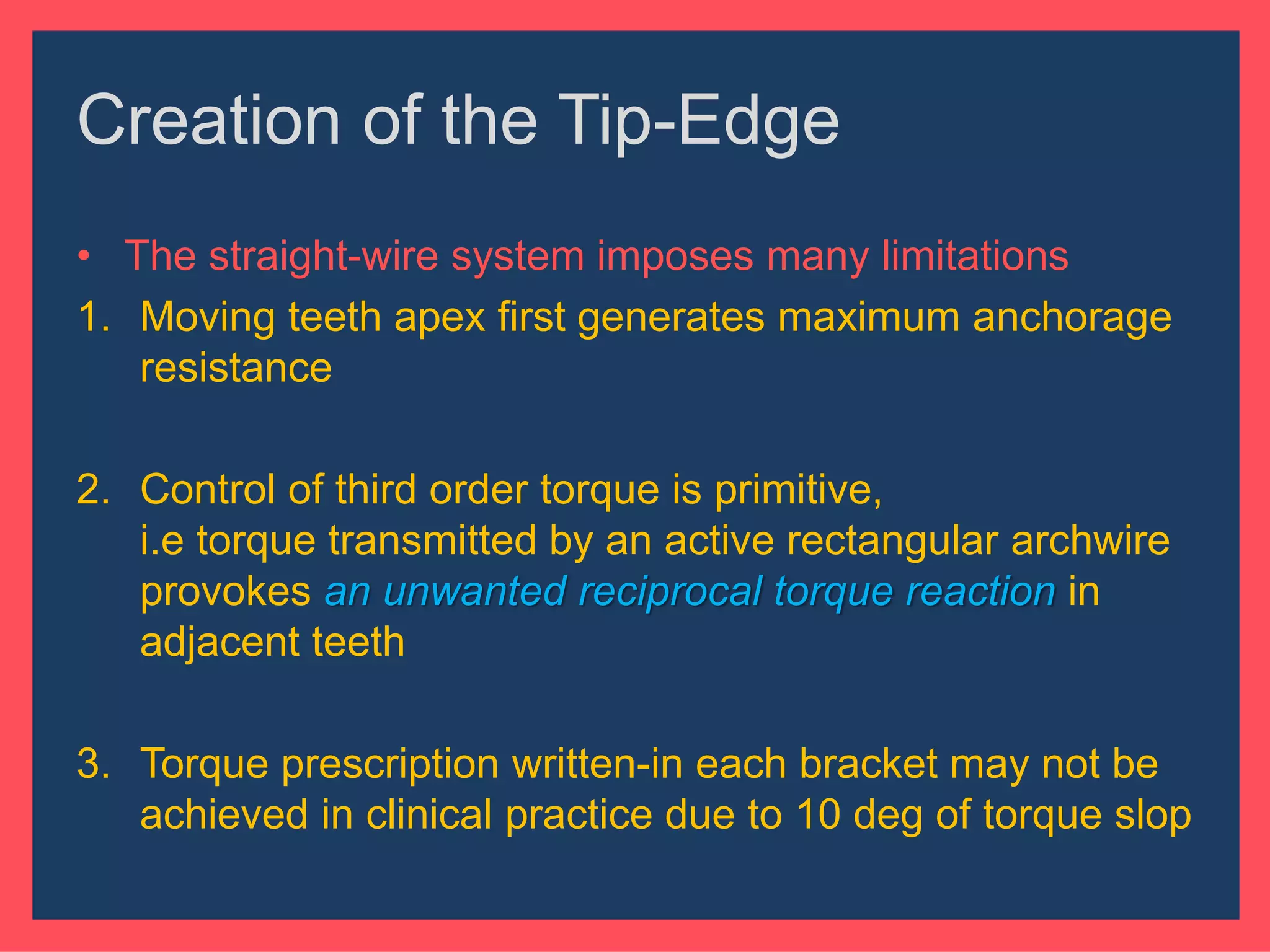 Tip edge appliance | PPTX