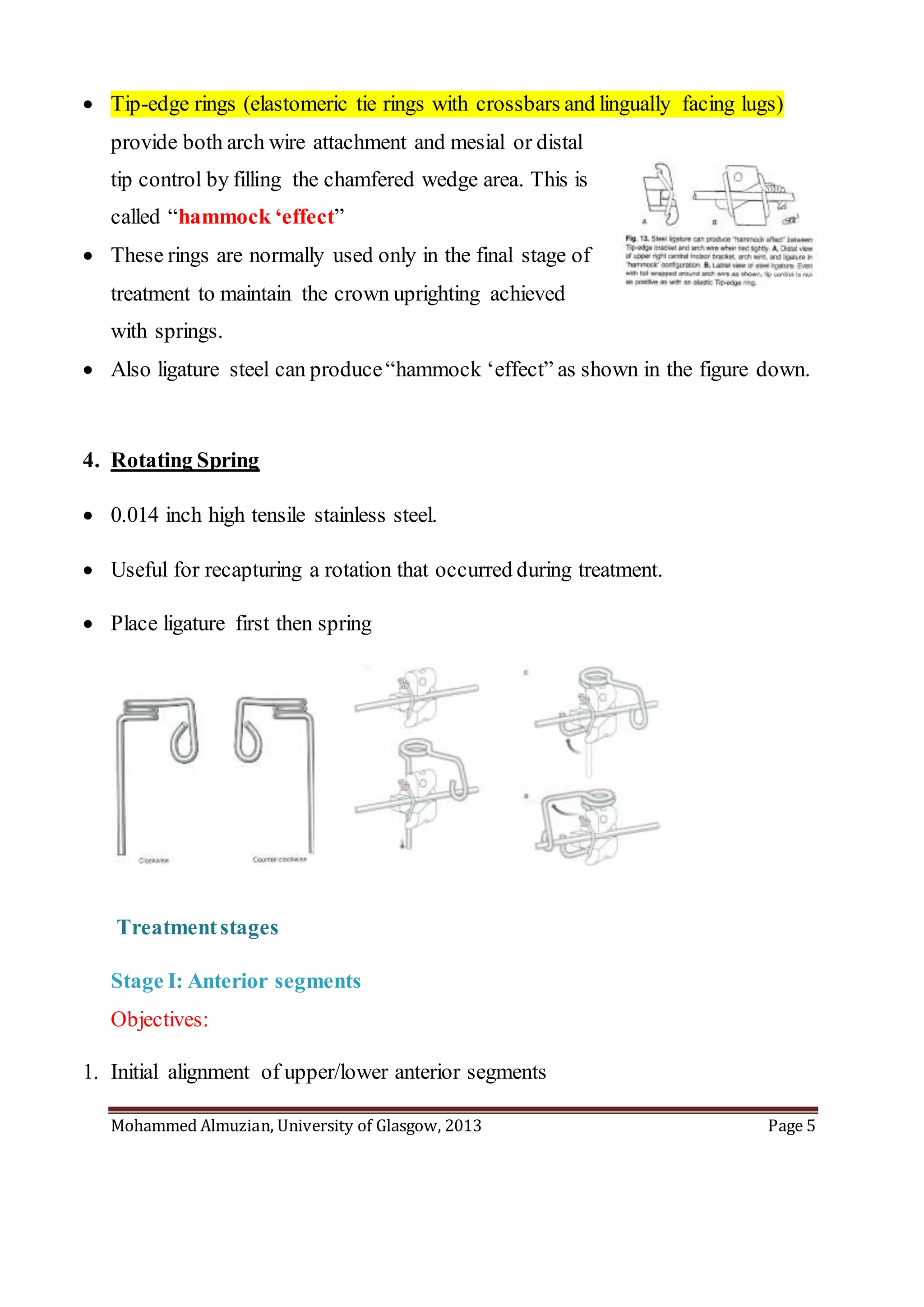 Tip edge technique for orthodontists by Almuzian | DOCX