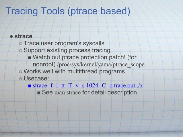 TIP1 - Overview of C/C++ Debugging/Tracing/Profiling Tools | PDF