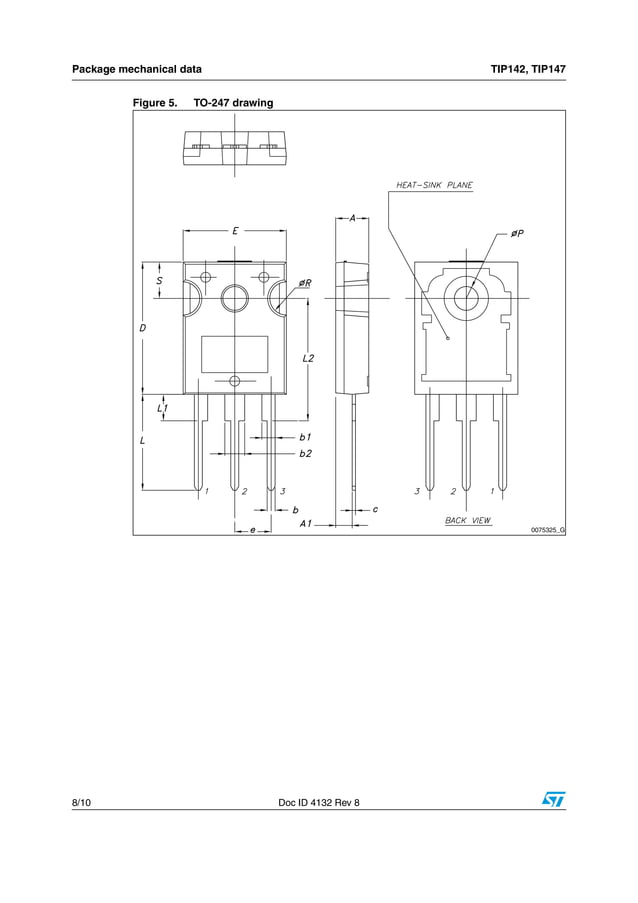 Original NPN SILICON POWER DARLINGTONS Transistor TIP142 10A 100V TO ...