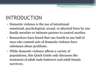 TIP 25 Domestic Violence | PPT