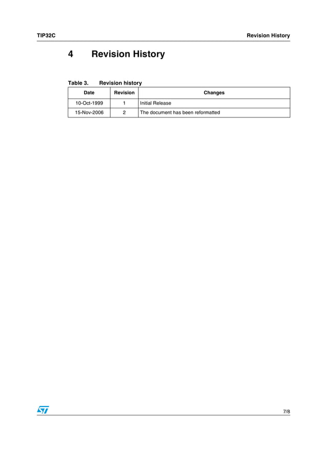 Original COMPLEMENTARY SILICON POWER TRANSISTORS TIP32 TIP32C TO-220F New STMicroelectronics | PDF