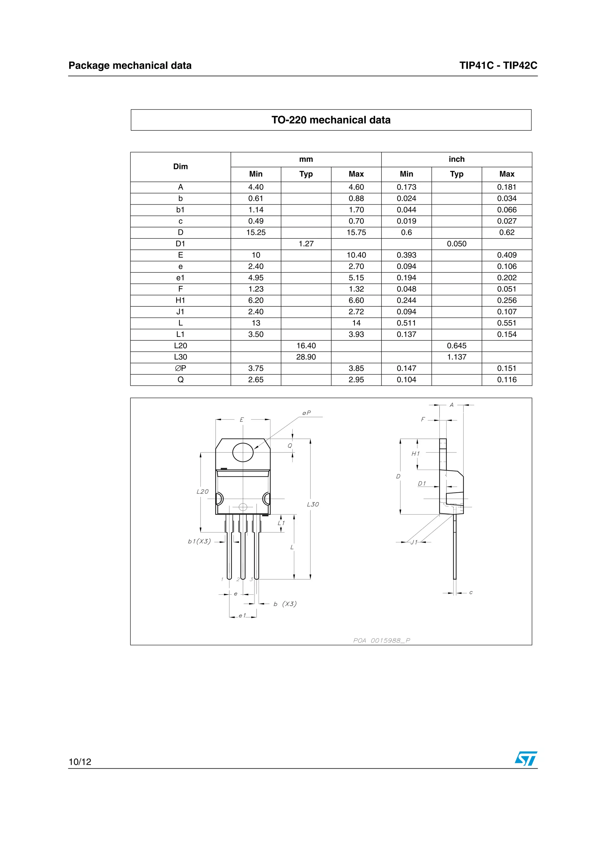 Original Transistor NPN TIP41C TIP41 6A 100V TO-220 New | PDF
